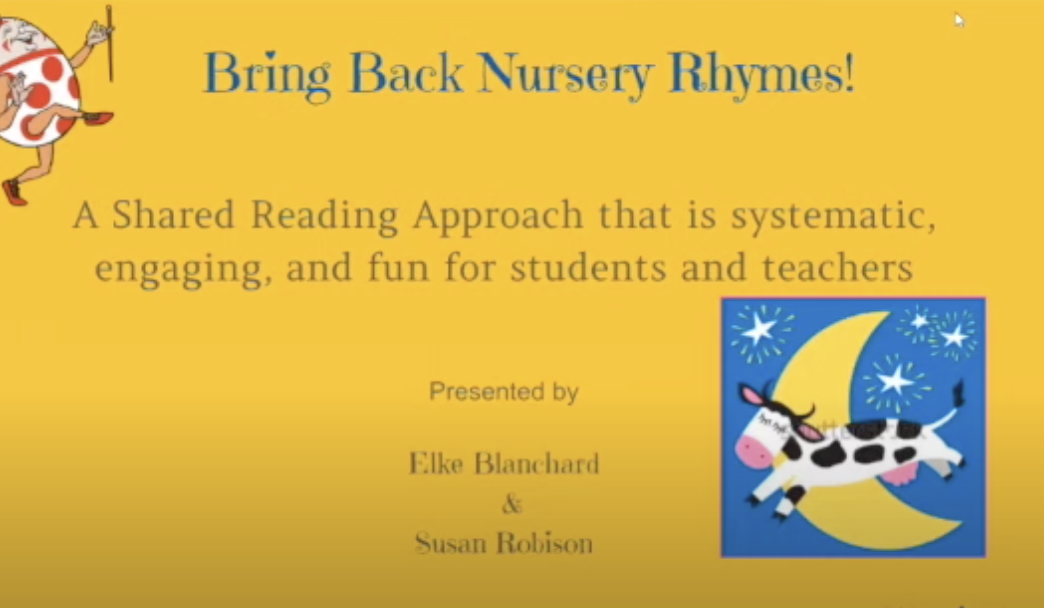 Bring Back Nursery Rhymes - Literacy How