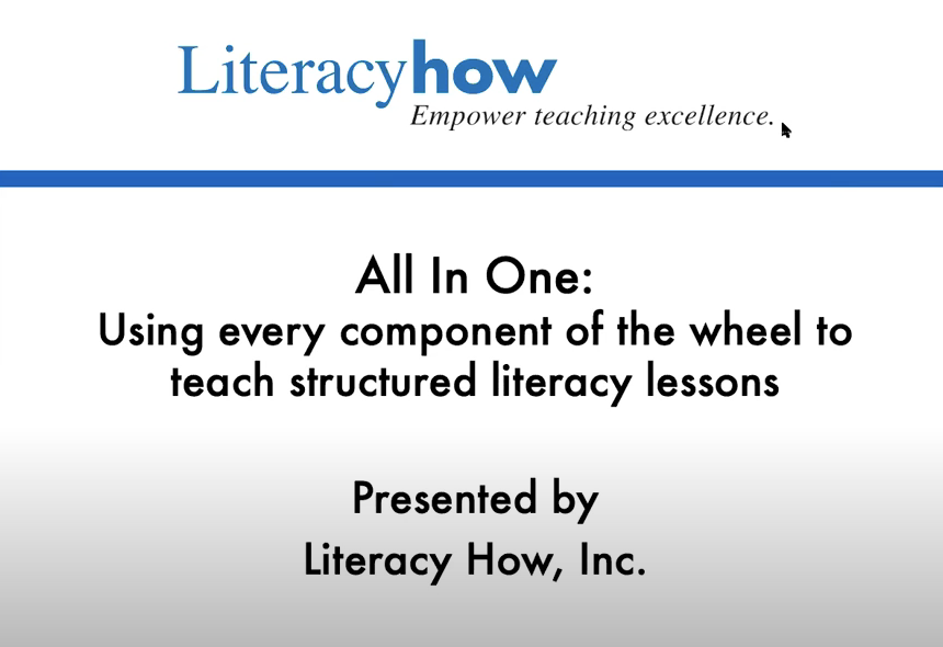 Use the wheel to teach Structured Literacy - Literacy How