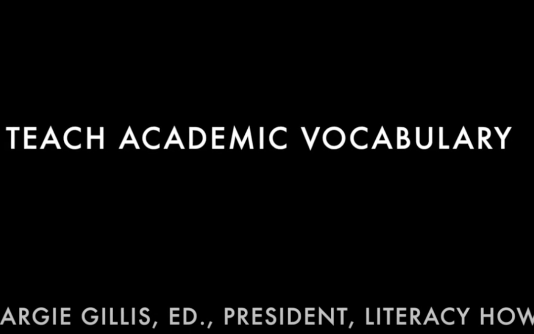 Vocabulary Archives - Literacy How